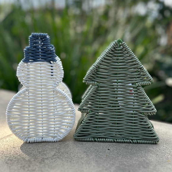 Target | Holiday | Target Christmas 223 Wicker Snowman Tree Baskets Box ...